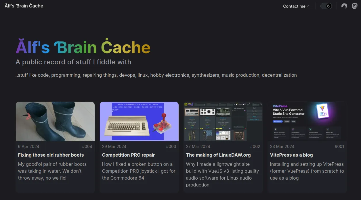 Ălf's Ɓrain Ċache